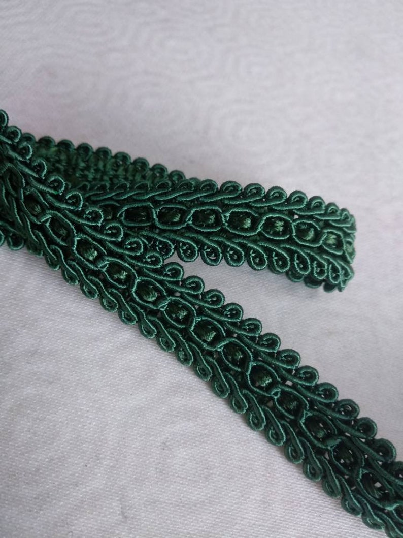 Green Braid Fringe Trims 1.8cm - 0.71 Inches Gimp Braid Upholstery Trim ...