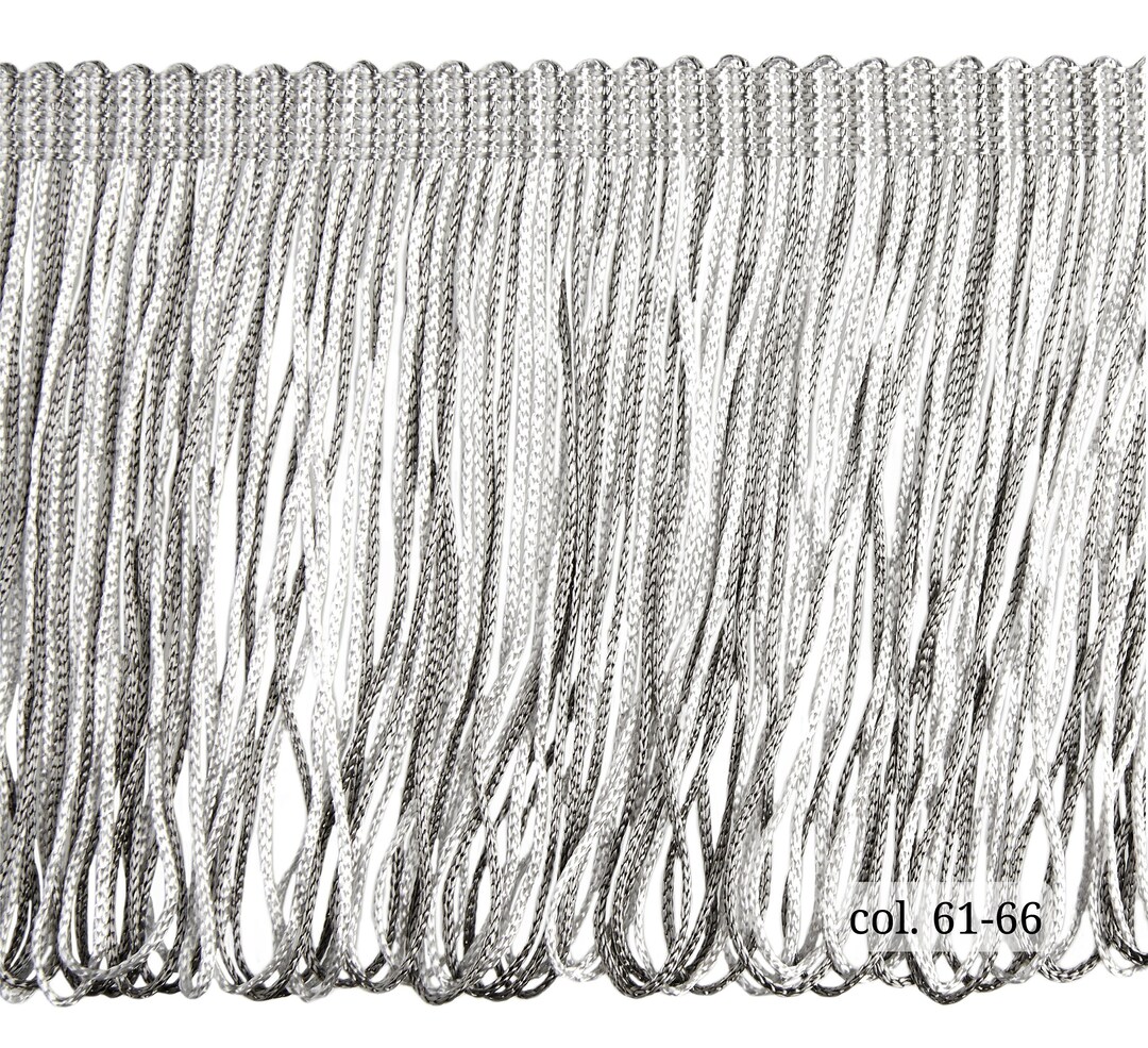Light Gray-gray Rayon Double Weld Fringe Trimmings 10cm 4 Height Fringe ...