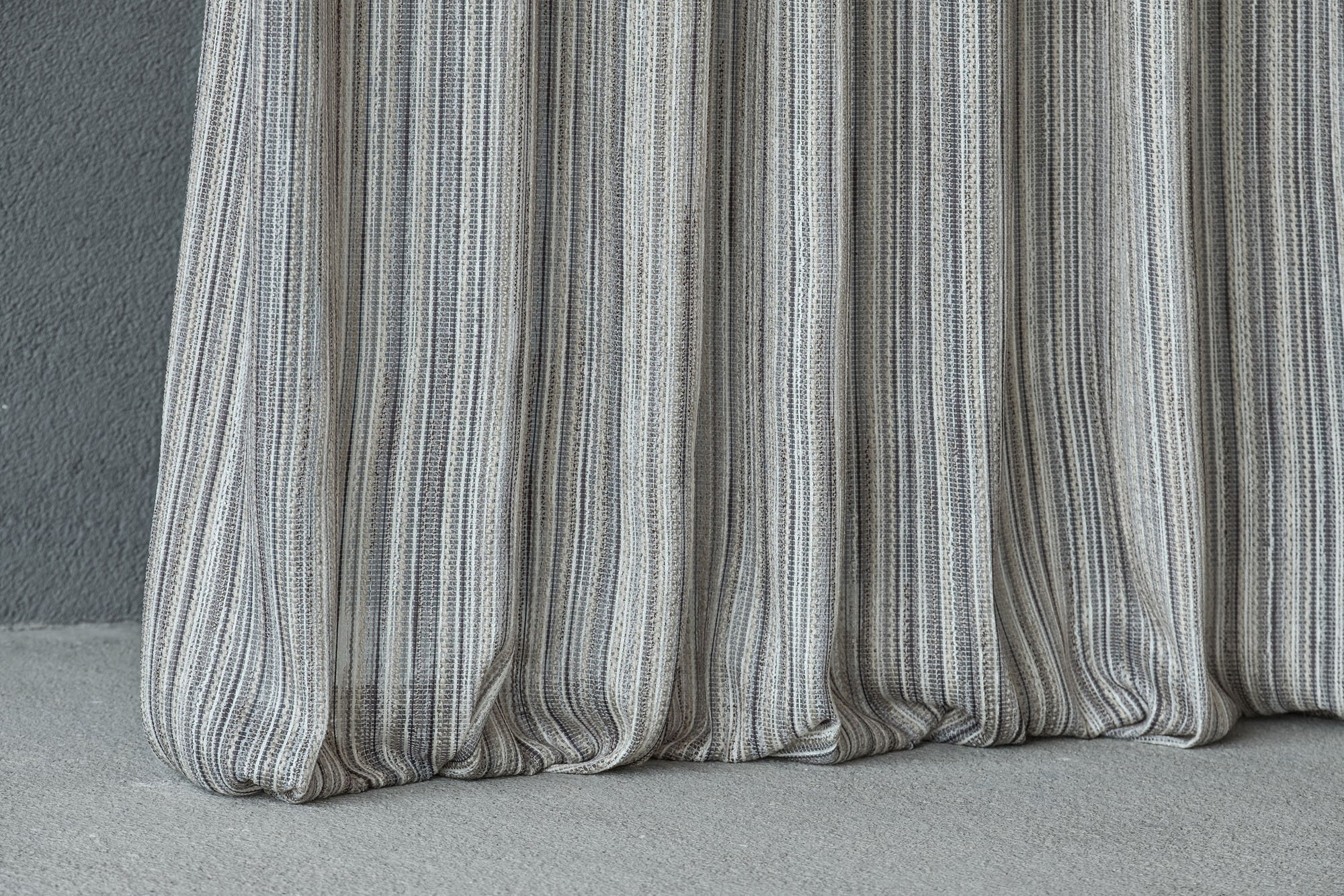 Woven Neutral Colors Textured Curtain Fabric Double Height - Etsy