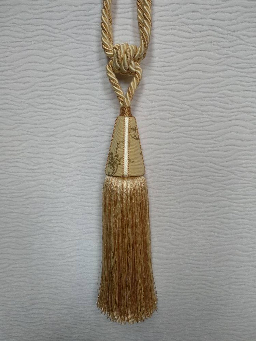 Beige Gold Tiebacks Curtain Tiebacks Modern Tassel Hold Backs - Etsy