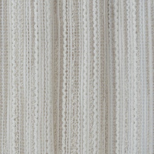 Woven Neutral Colors Textured Curtain Fabric Double Height 305cm ...
