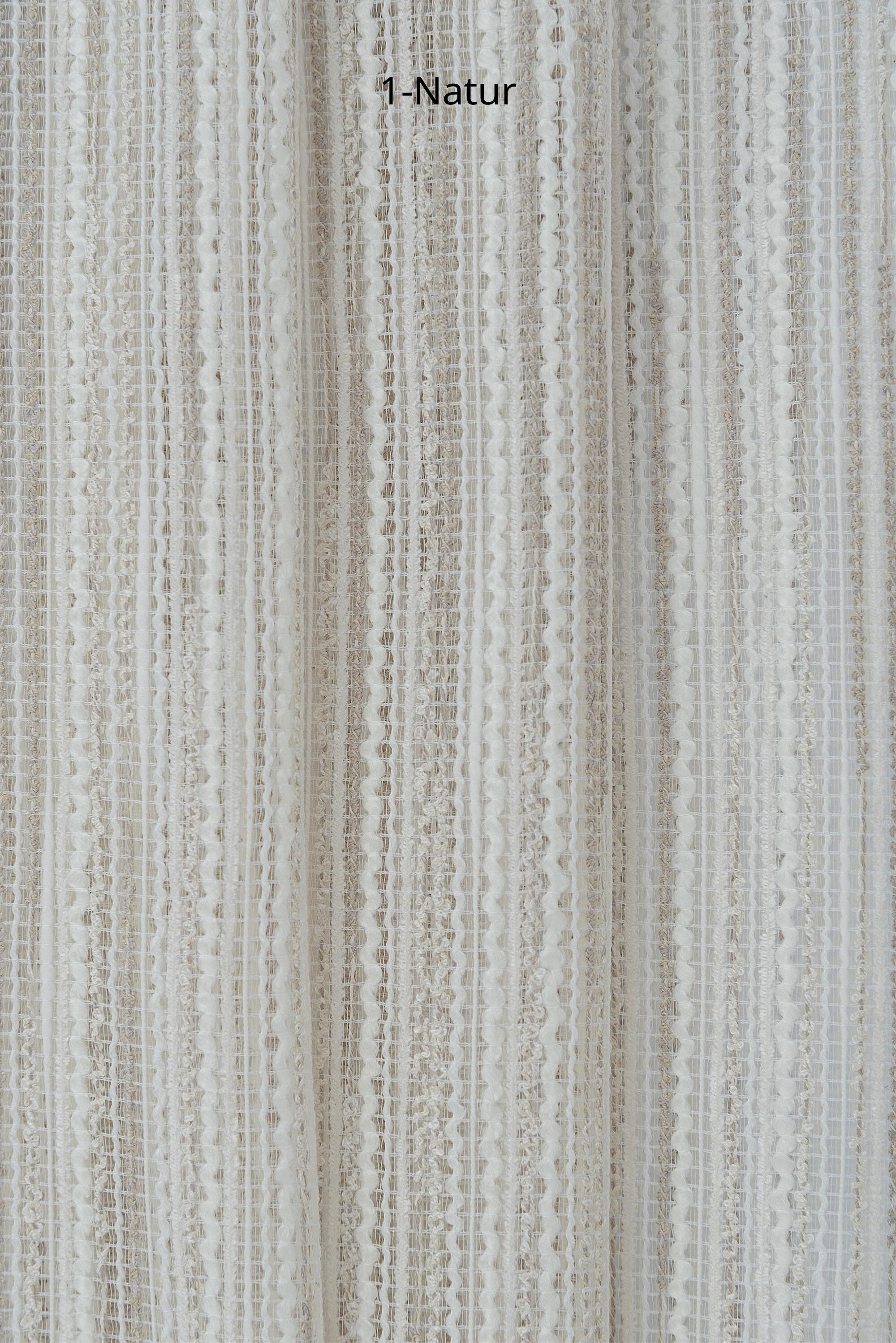 Woven Neutral Colors Textured Curtain Fabric Double Height - Etsy