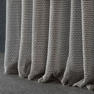 Modern Textured Woven Embroidered Curtain Fabricdouble Height 300cm ...