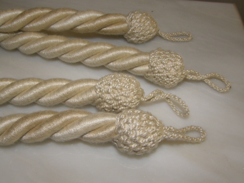 Luxury Large Rope Tiebacks Curtains Holdbacks Rope Voile - Etsy
