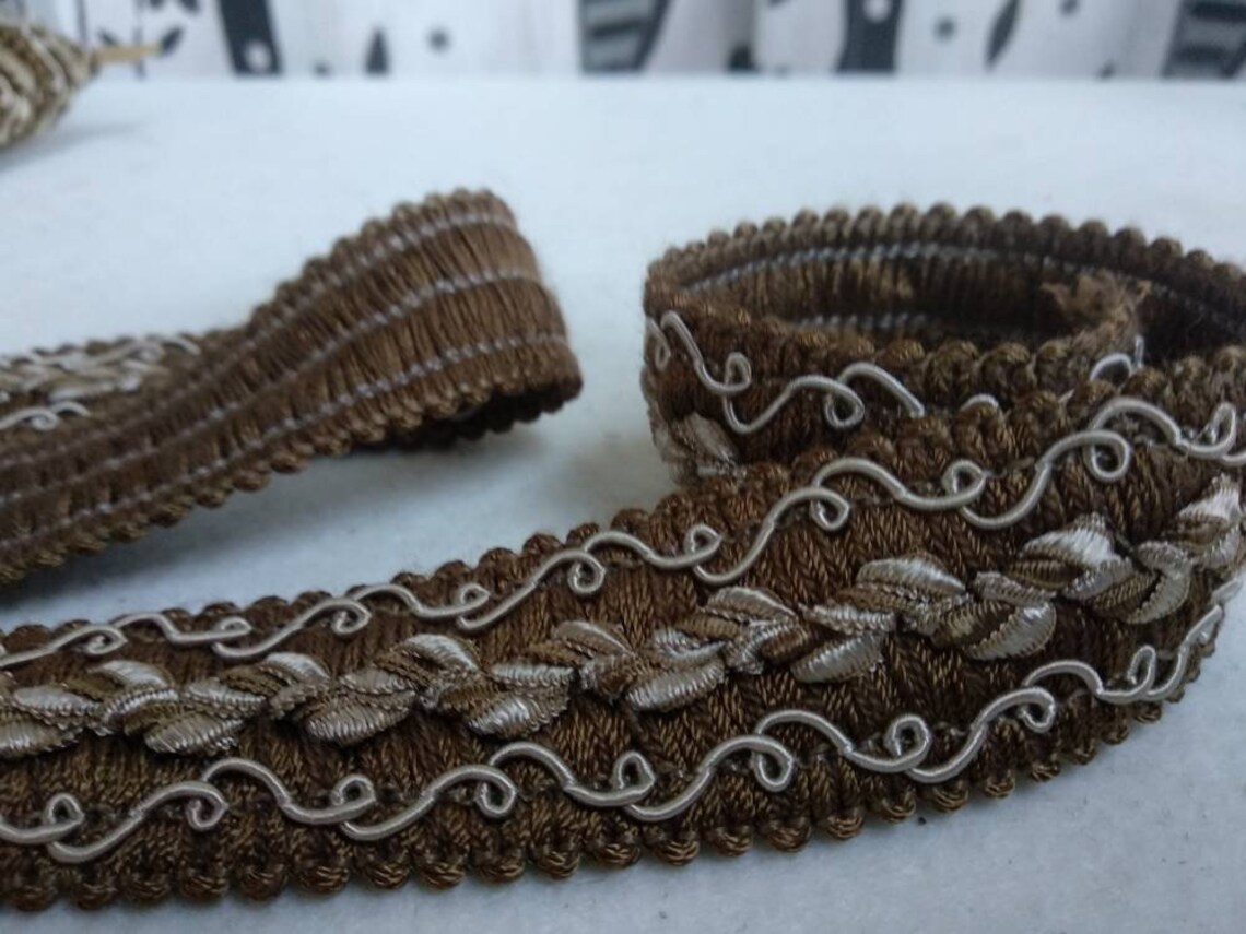Brown Gimp Braided Trim Fringe Decoration Embellishment/3 Cm - Etsy