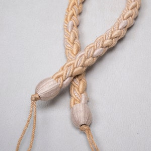 Thick Jute Cotton Weave Rope Curtain Tiebacks | 80cm-31.4" Boho Style ...