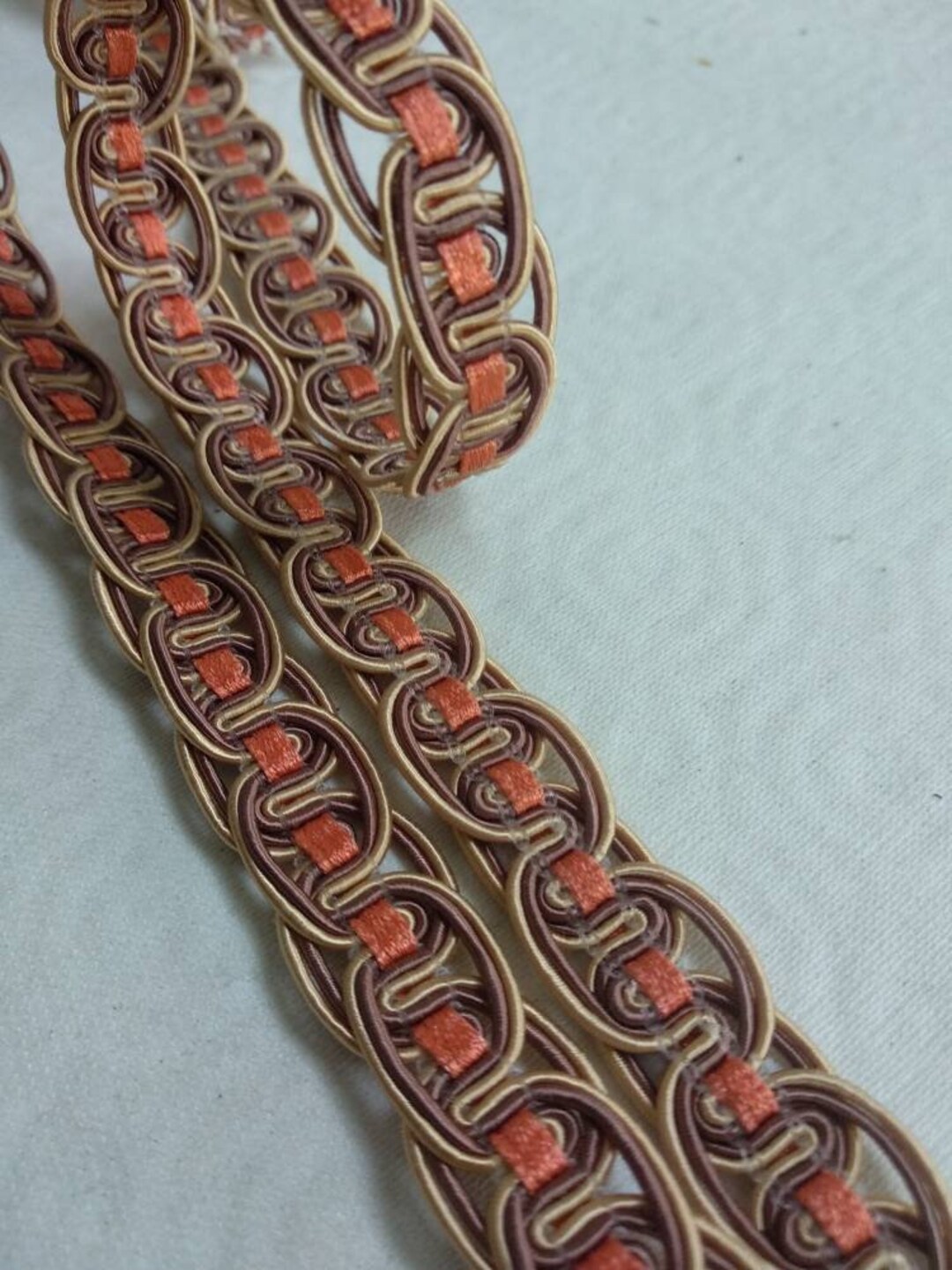 Orange Slim Braid Fringe Trims Braid Trimming Upholstery 1.5cm Gimp ...