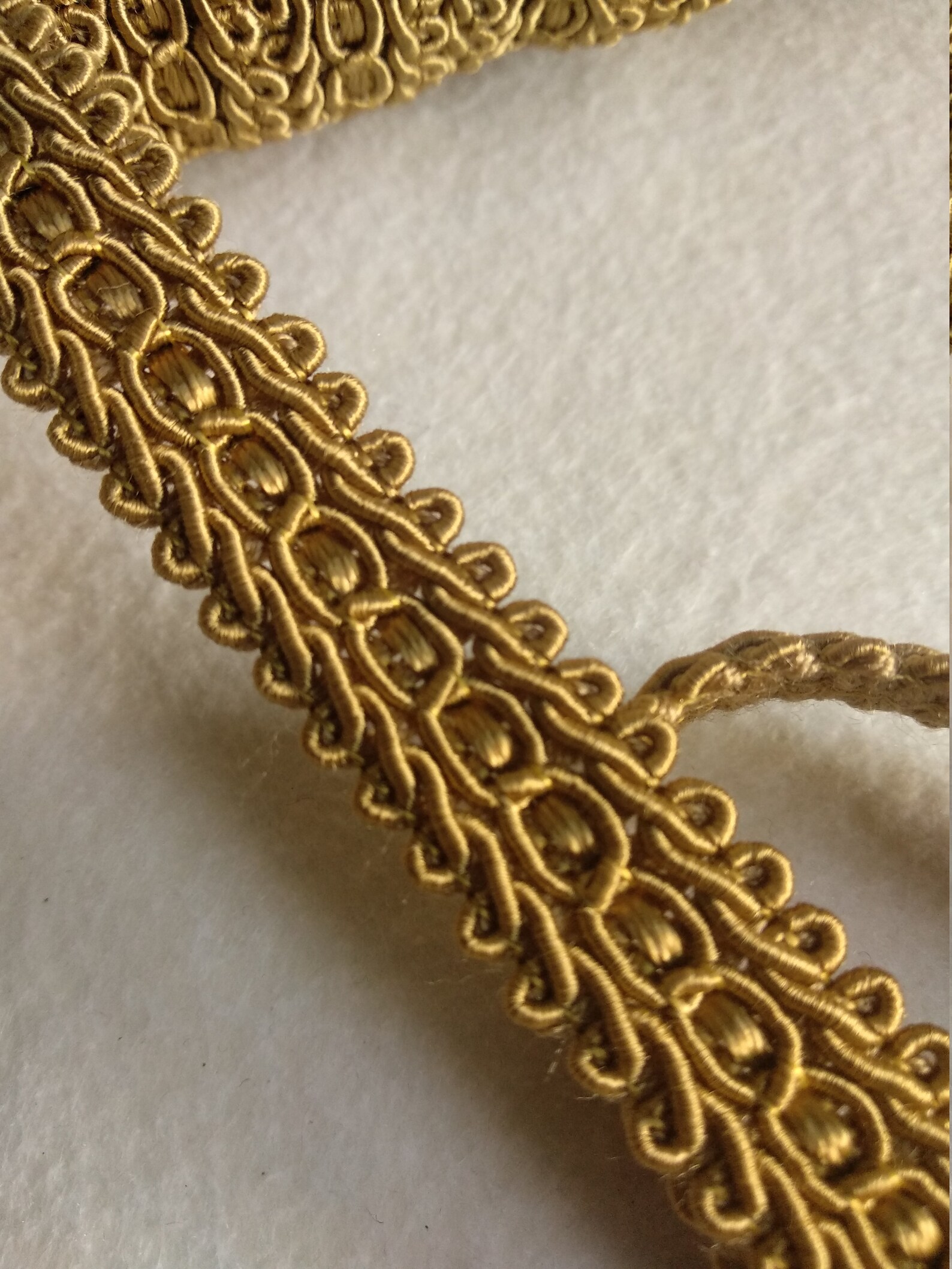 Gold Braid Fringe Trims|1.8cm - 0.71 Inches Gimp Braid Upholstery Trim ...