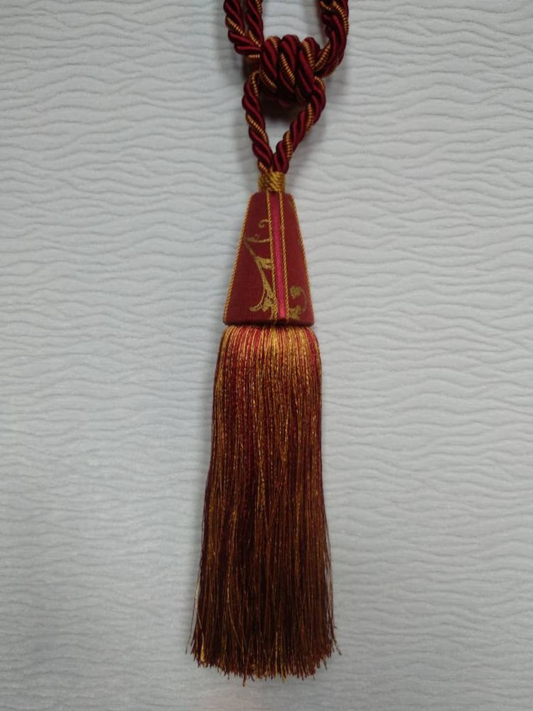 Red Gold Tiebacks |curtain Tiebacks Modern Tassel Hold Backs - Etsy