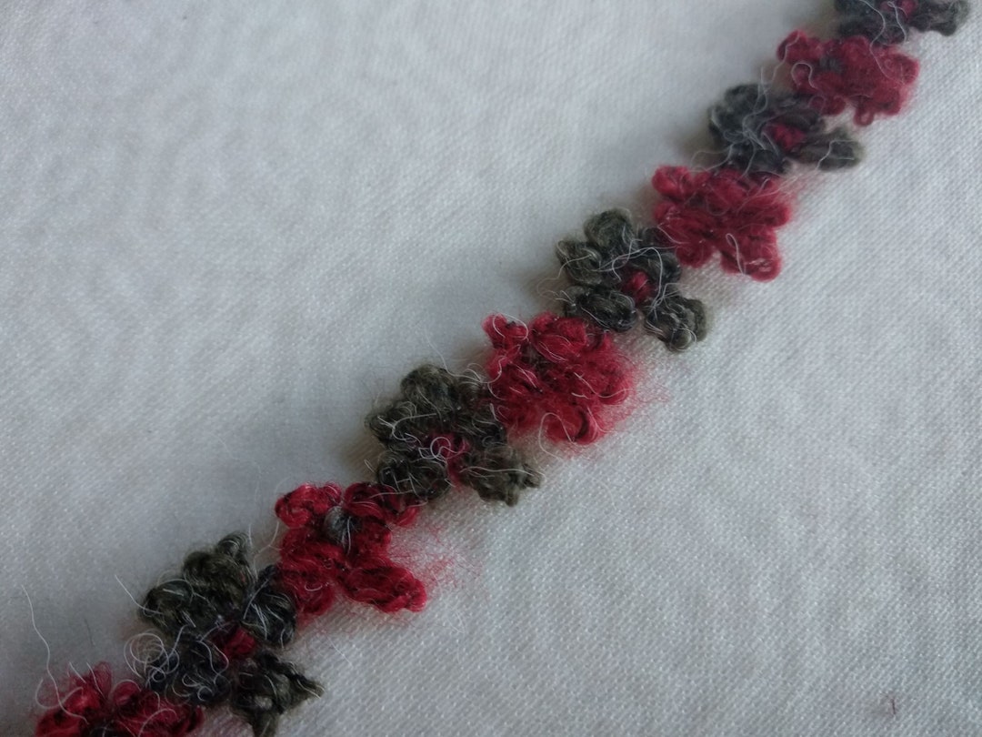 Ribbon Rust Brown Green Mohair Braid Gimp Trim/1.8cm Thick ...