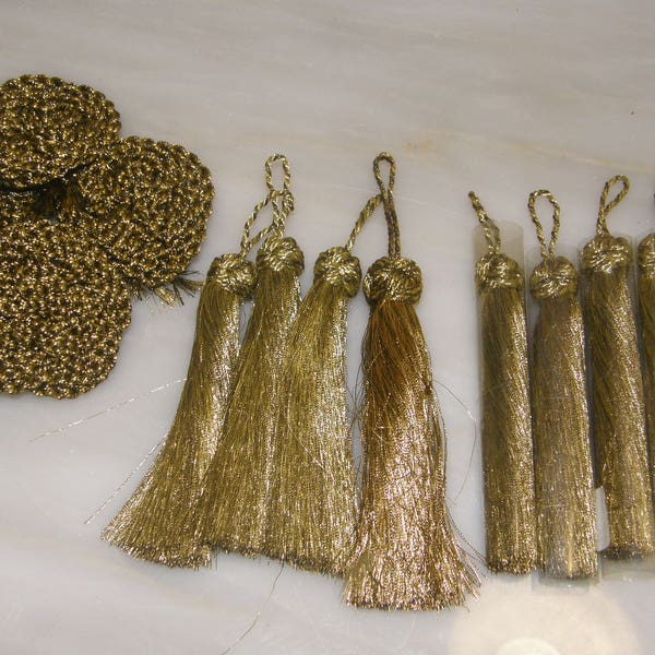 Metallic Tassels - Etsy