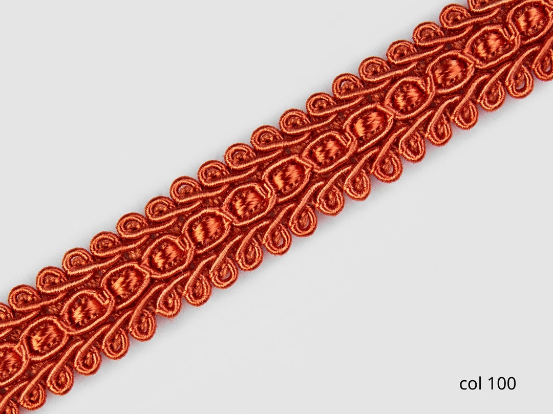 Orange Braid Fringe Trims|1.8cm - 0.71 Inches Gimp Braid Upholstery ...