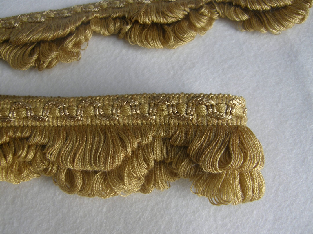 Beige Gold Fringe Trimming 5 Cm 2 Inch Fringe Trimmings - Etsy