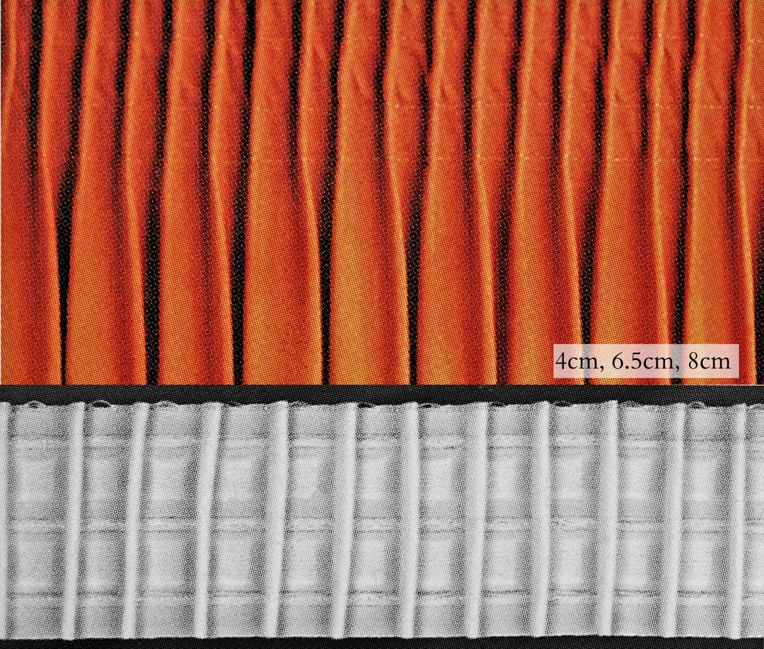 White Continuous Pleated Curtains Tape|4cm,6.5cm,8cm Width| Pencil ...
