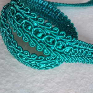 Turquoise Braid Fringe Trims|1.8cm - 0.71 Inches Gimp Braid Upholstery ...