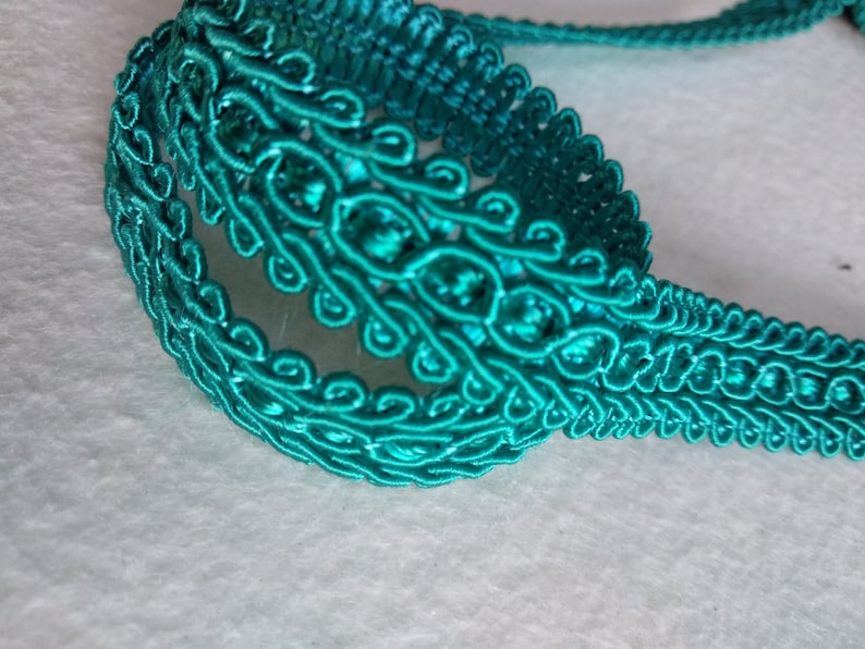 Turquoise Braid Fringe Trims|1.8cm - 0.71 Inches Gimp Braid Upholstery ...