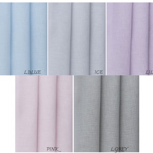 14 Natural Color Palette Curtain Double Height 300cm 118inches Wide ...