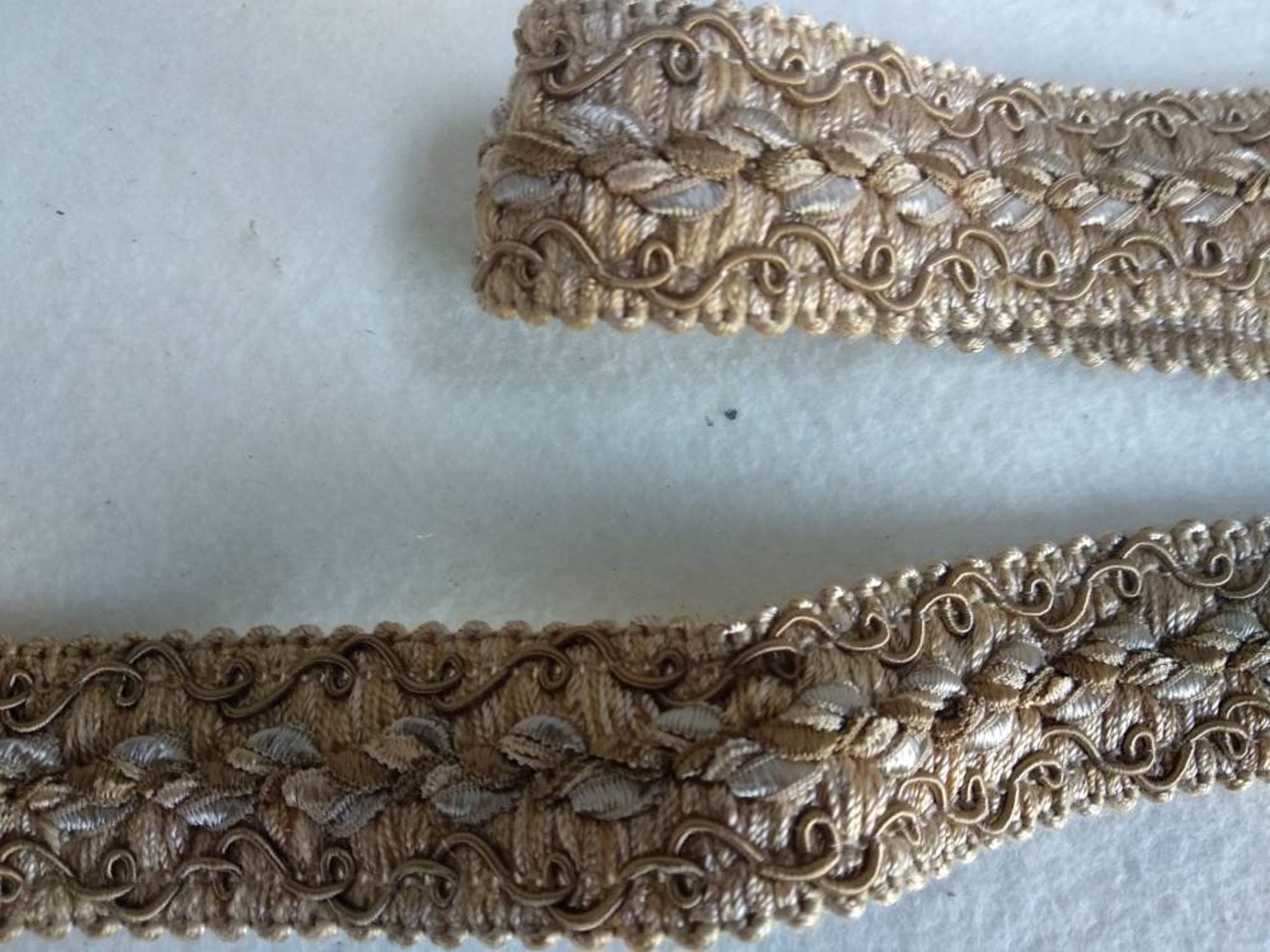 Beige Gold Gimp Trim Decoration Embellishments/3 Cm Wide Gimp - Etsy