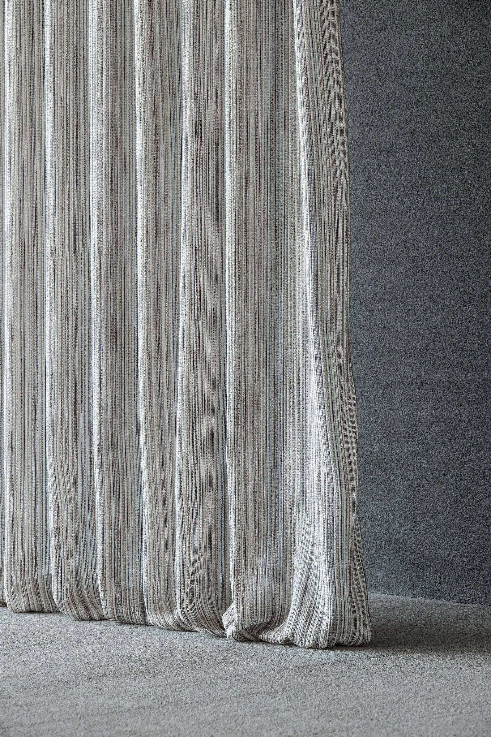 Woven Neutral Colors Textured Curtain Fabric Double Height - Etsy