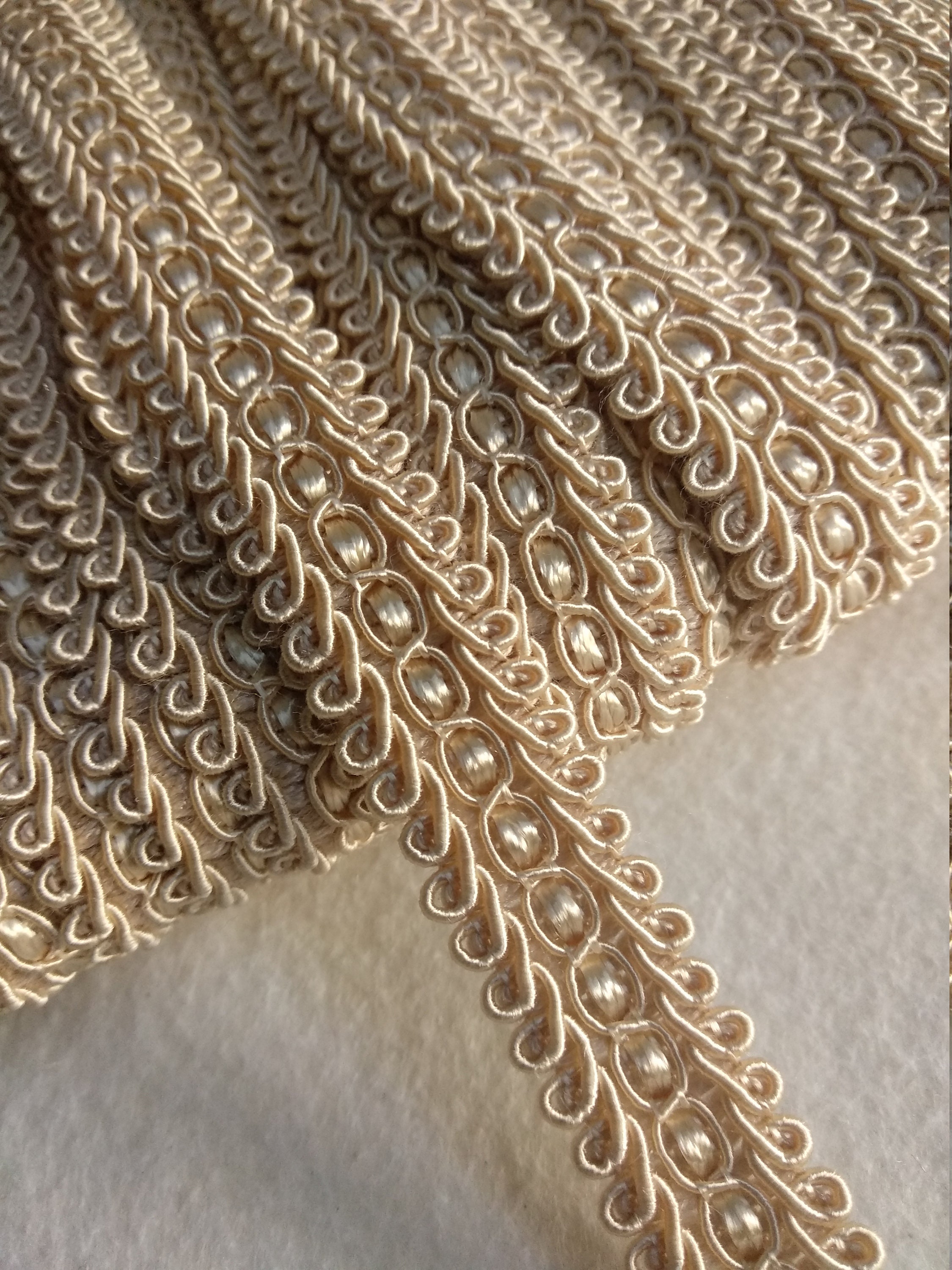 Ivory Beige Braid Fringe Trims1.8cm 0.71 Inches Gimp Braid | Etsy