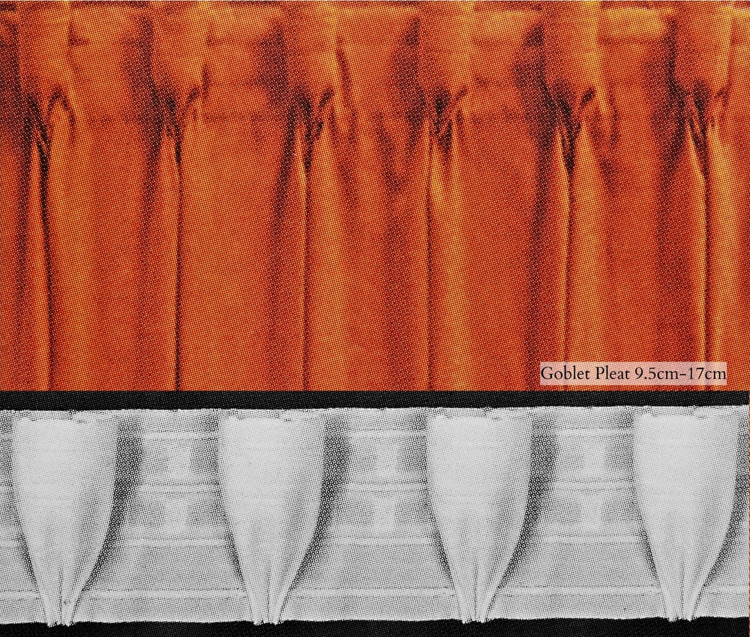 Transparent Goblet Pleated Curtain Tape | 10cm-3.93" | Goblet Curtains ...