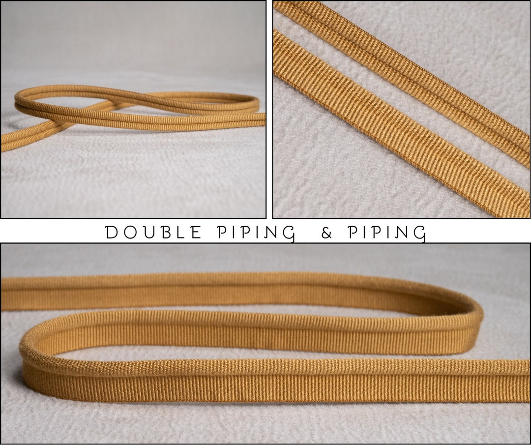 Gold Double Piping Cord or Piping 10mm-0.36 Double Gimp Piping or 5mm 0 ...