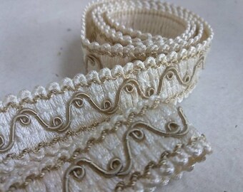 Embroidered Gimp Braided Trimmings/2 Cm Wide Braid Fringe - Etsy