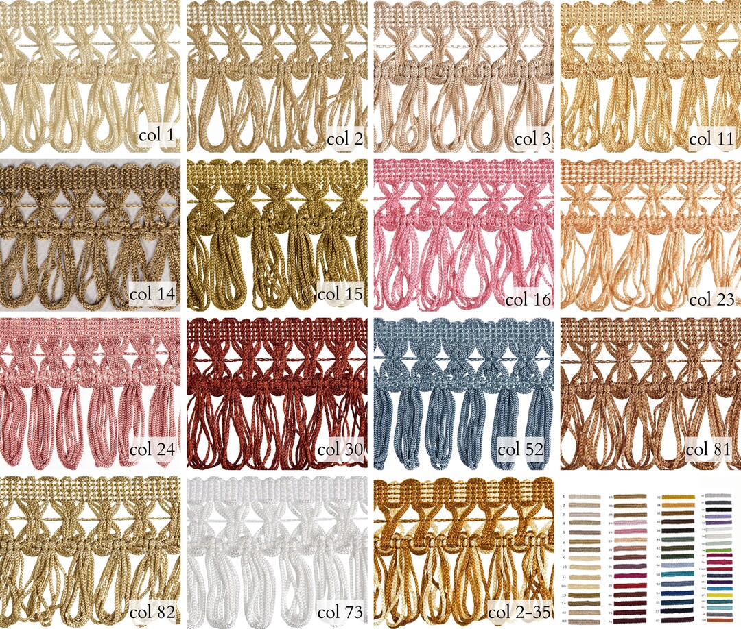 6.5cm-2.5" Rayon Tassel Fringe Trim | Lace Ribbon Trim | Fashion ...