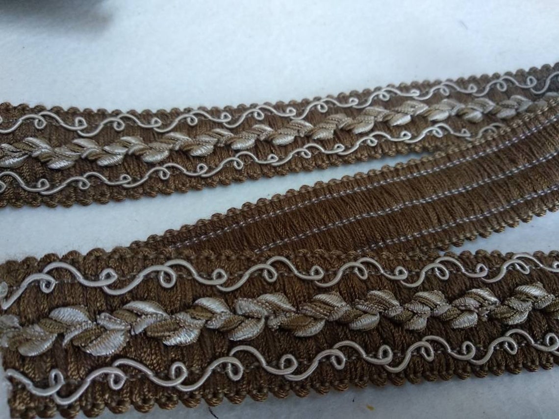 Brown Gimp Braided Trim Fringe Decoration Embellishment/3 Cm - Etsy