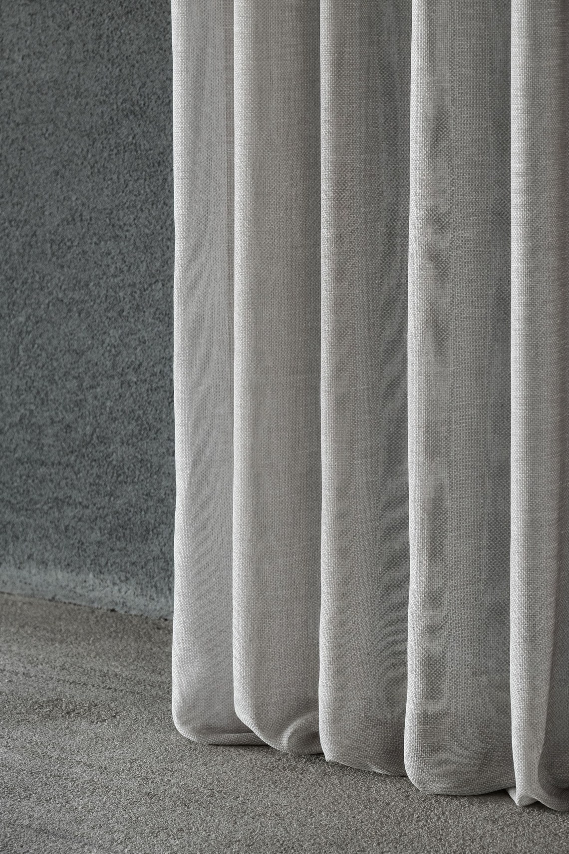 Natural Colors Curtain Fabricdouble Height 320 Cm 126 - Etsy
