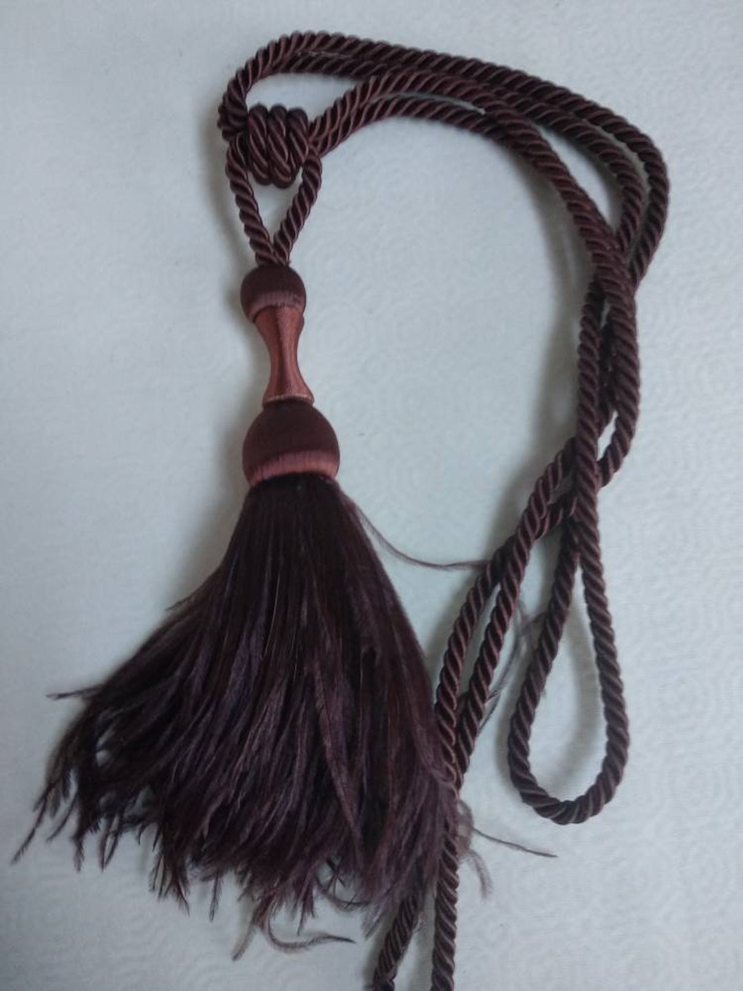 Brown Feather Tieback Holdback With Feather for Curtains and Drapes - Etsy