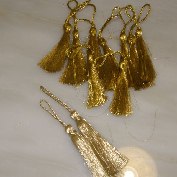 Metallic Tassels - Etsy