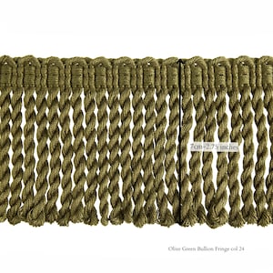 Relax Olive Green Fringe Trims Collection | Cords, Lace Ribbon Gimps ...