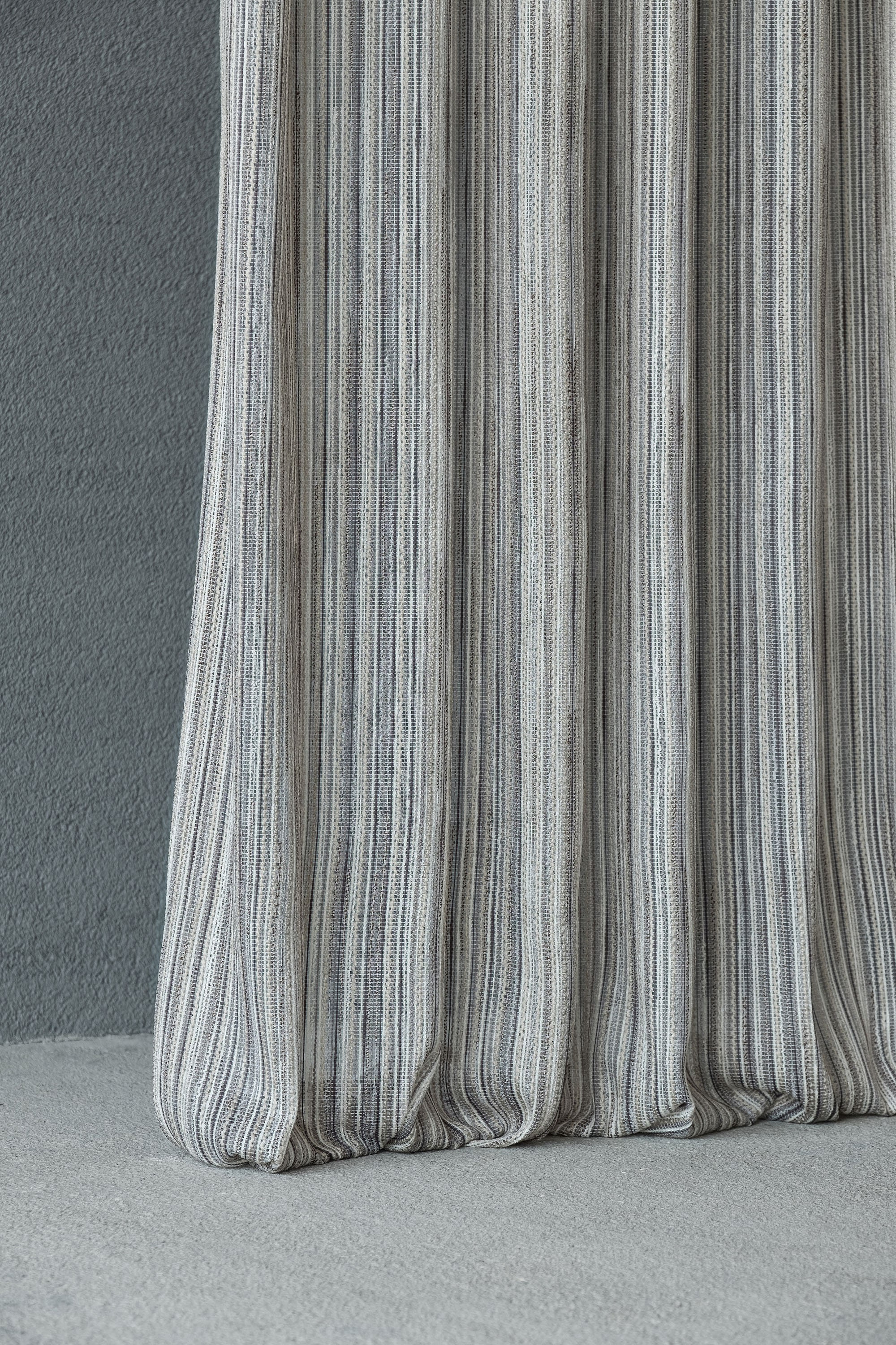 Woven Neutral Colors Textured Curtain Fabric Double Height - Etsy
