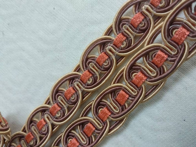 Orange Slim Braid Fringe Trims Braid Trimming Upholstery 1.5cm | Etsy