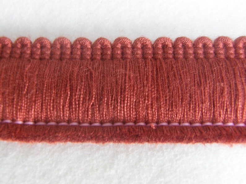 Dark Rust Brush Fringe Trim – 4 Cm (1.57”) – 100% Relax Fibre ...