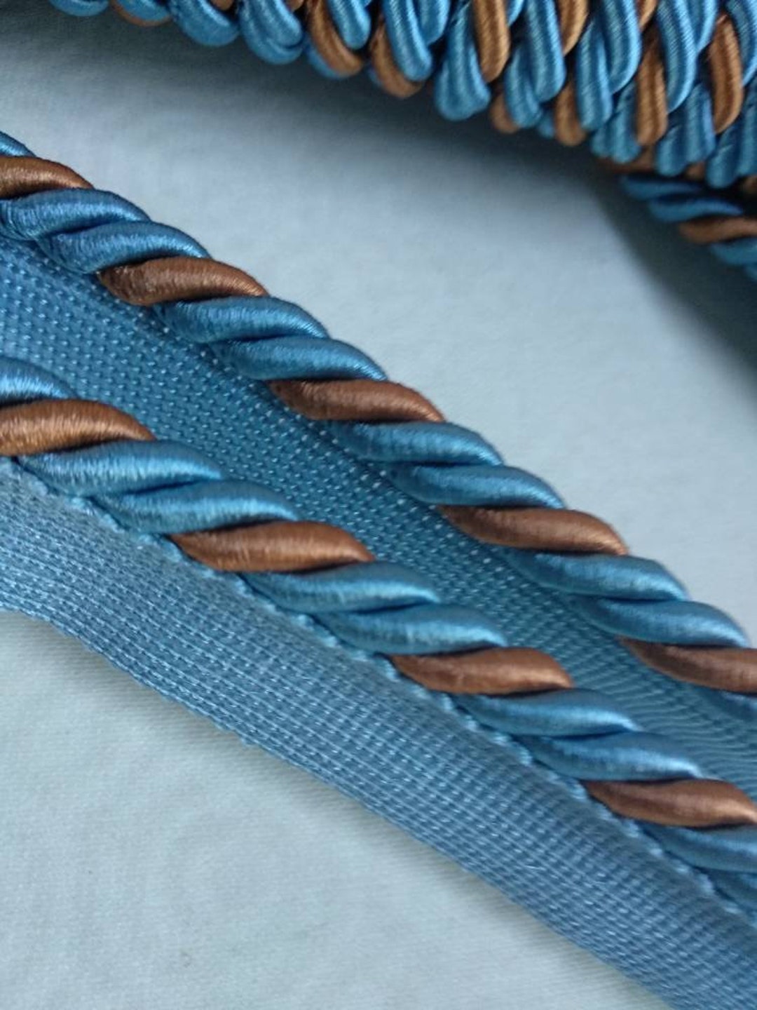 8mm-0.35 Rayon Flanged Piping Cord Ciel Antique Gold Twisted Upholstery ...