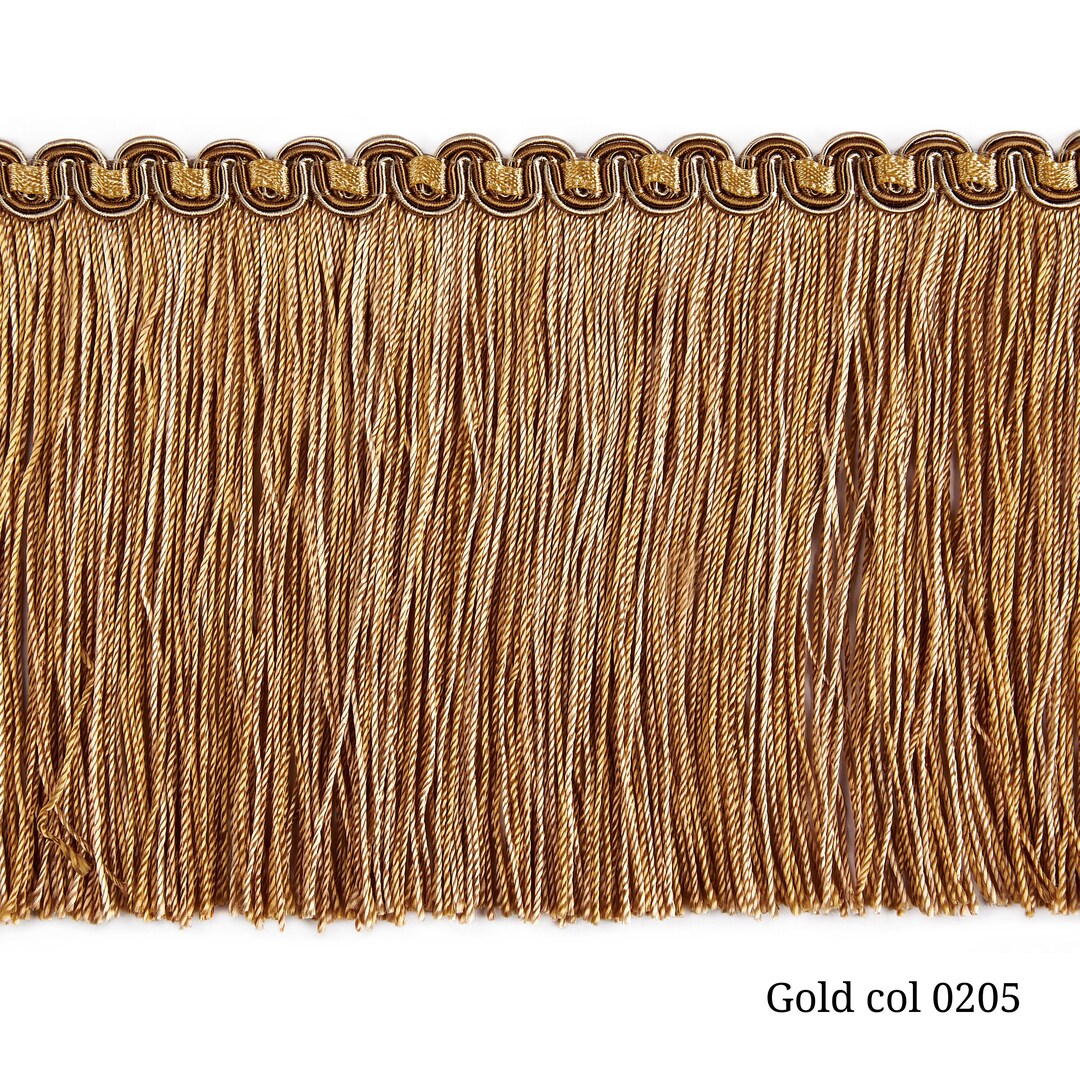 Gold Chainette Fringe Trim | 10 Cm- 4 Inches Chainette Fringe Trimmings ...