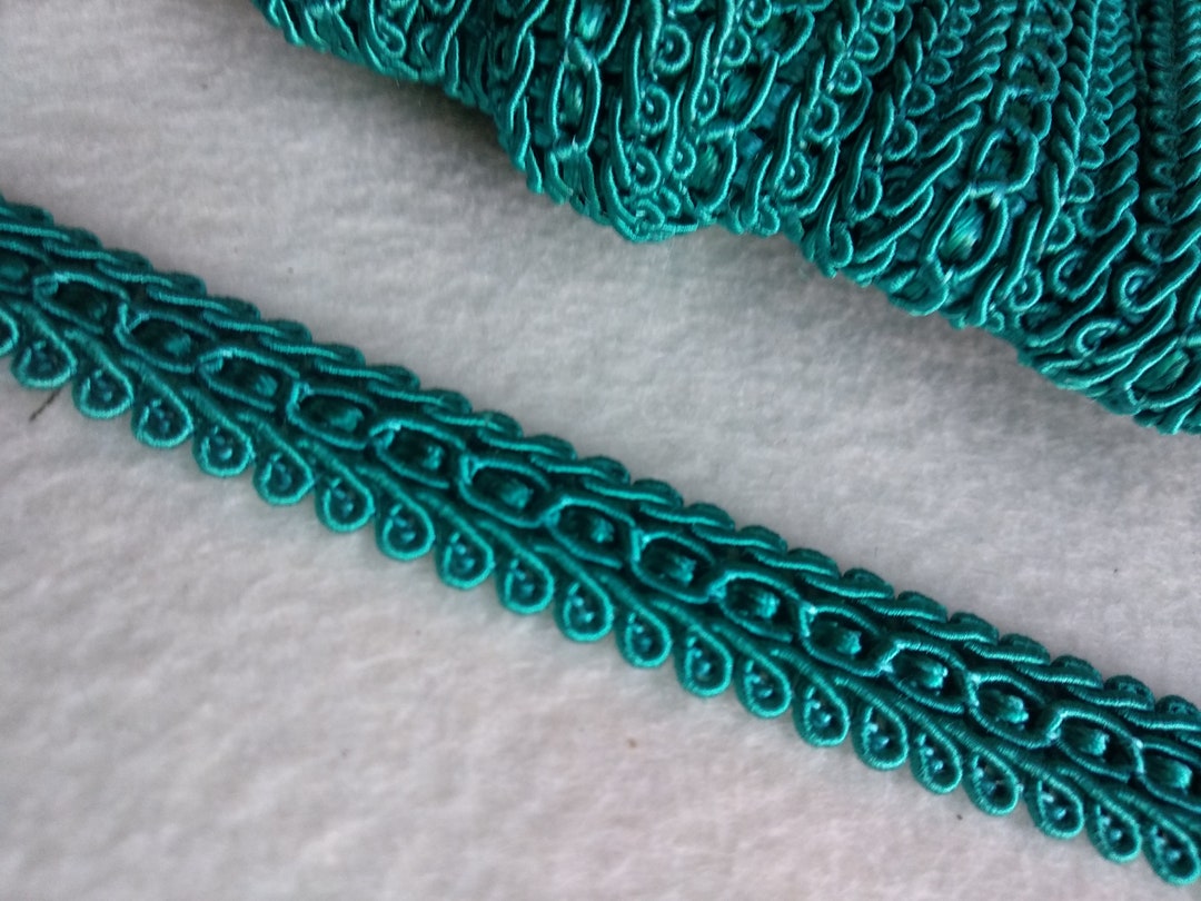 Turquoise Braid Fringe Trims|1.8cm - 0.71 Inches Gimp Braid Upholstery ...