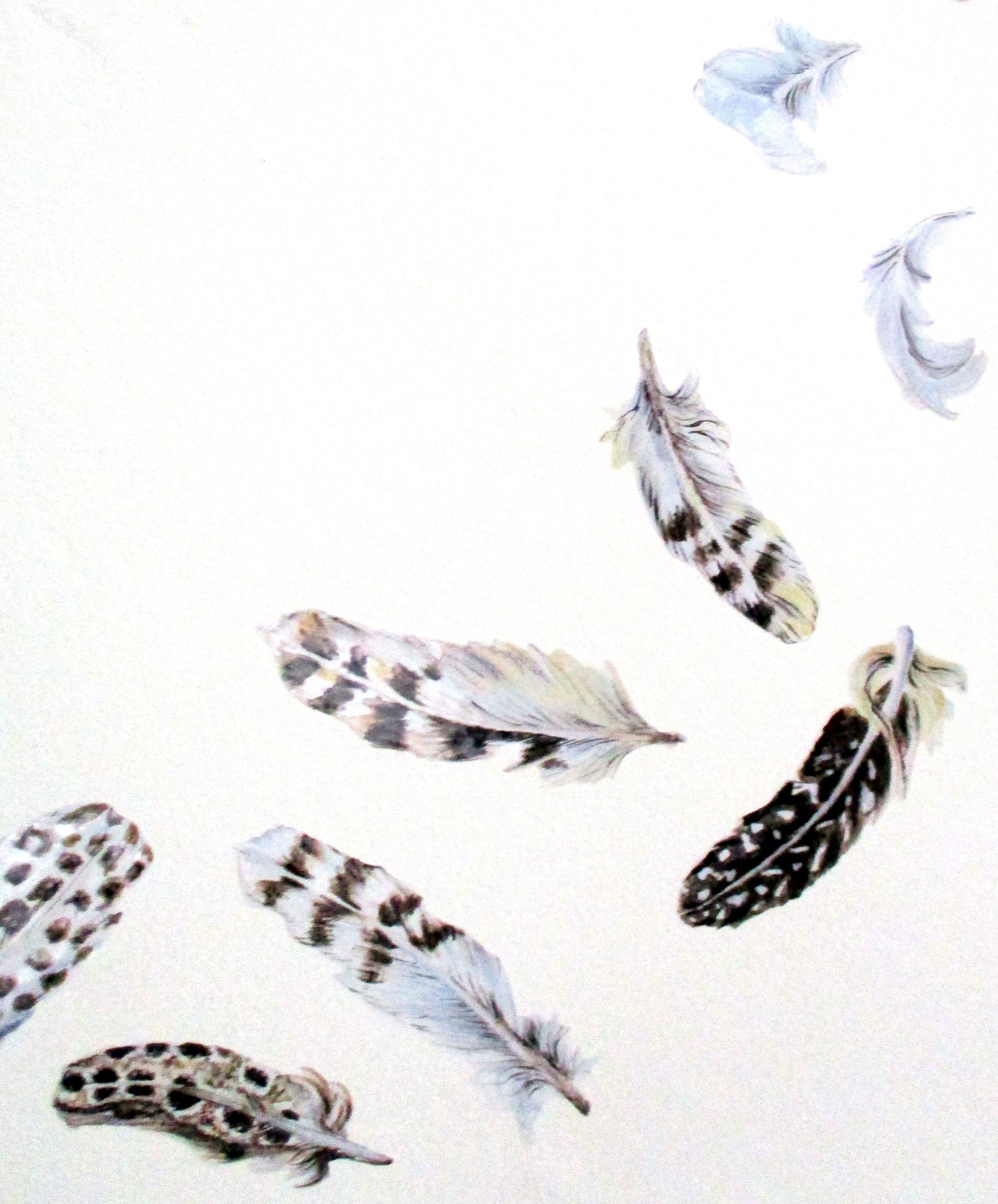 Snowy Owl Feather Tattoo