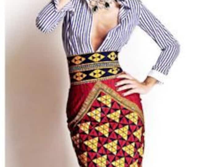 African Pencil Skirt - Etsy