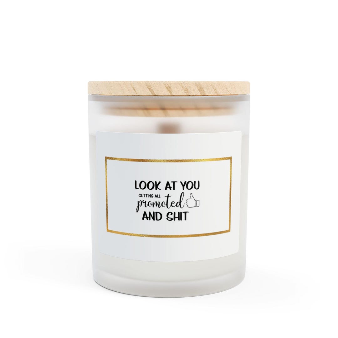 Funny Promotion Gift Candle, Frosted Glass, Coworker Gift - Etsy