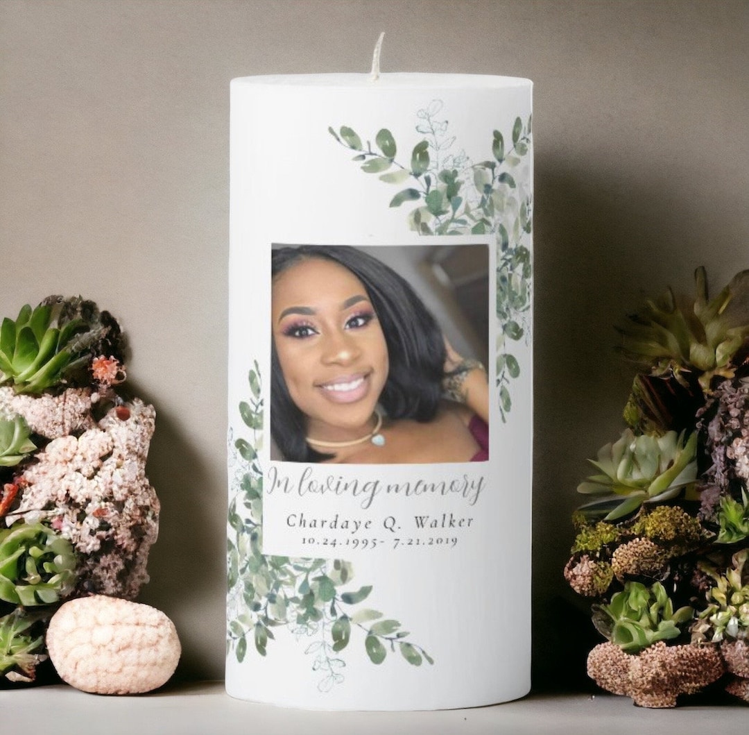 In Loving Memory Keepsake Photo Candle - Etsy