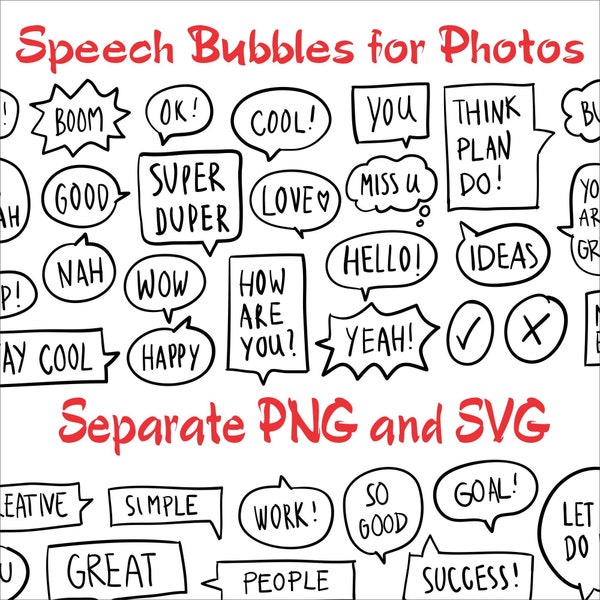 "speech Bubble Stickers" - Etsy