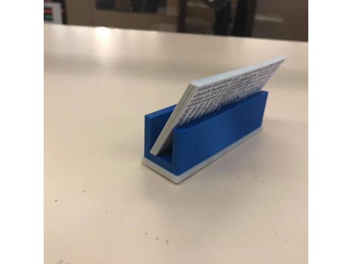 3D Printable Simple Business Card Holder STL File Makerbot - Etsy