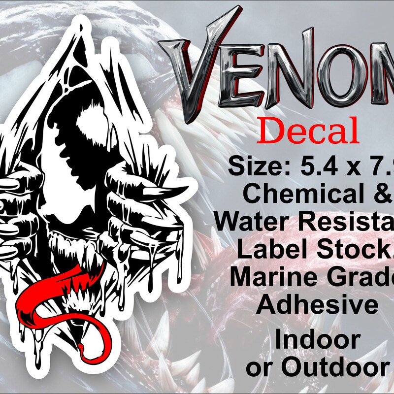 Venom Decal - Etsy