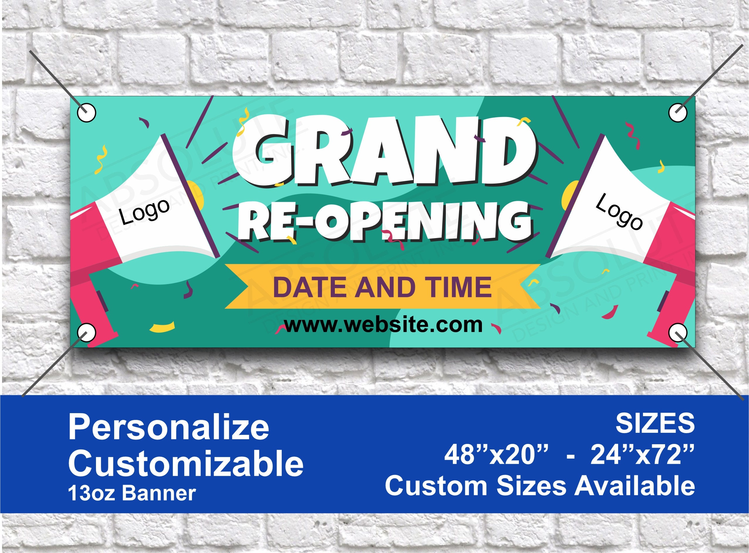 Grand Reopening Store Front Banner | Etsy