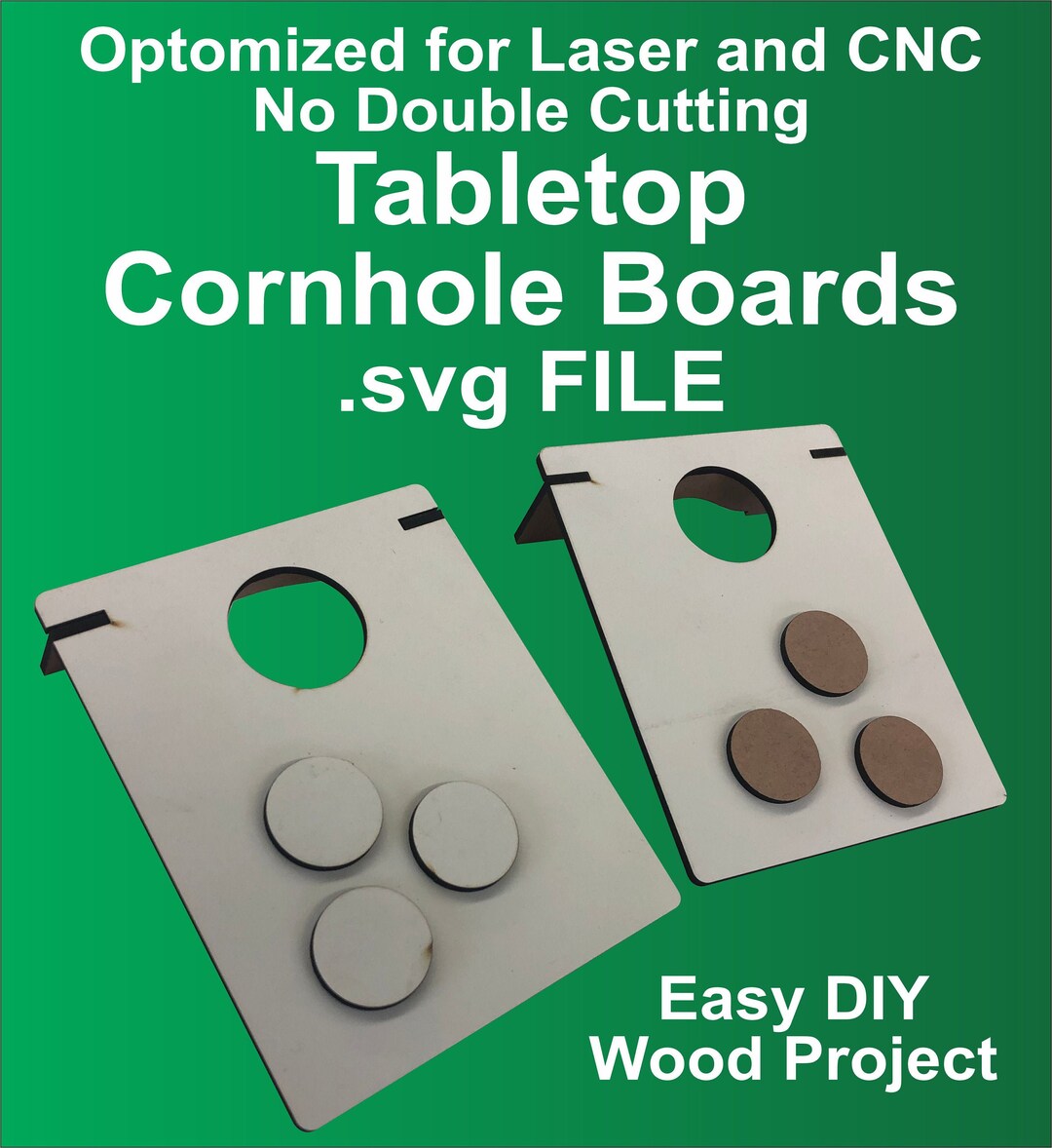 Tabletop Cornhole Template - for Laser or CNC - Instant Download .cvg ...
