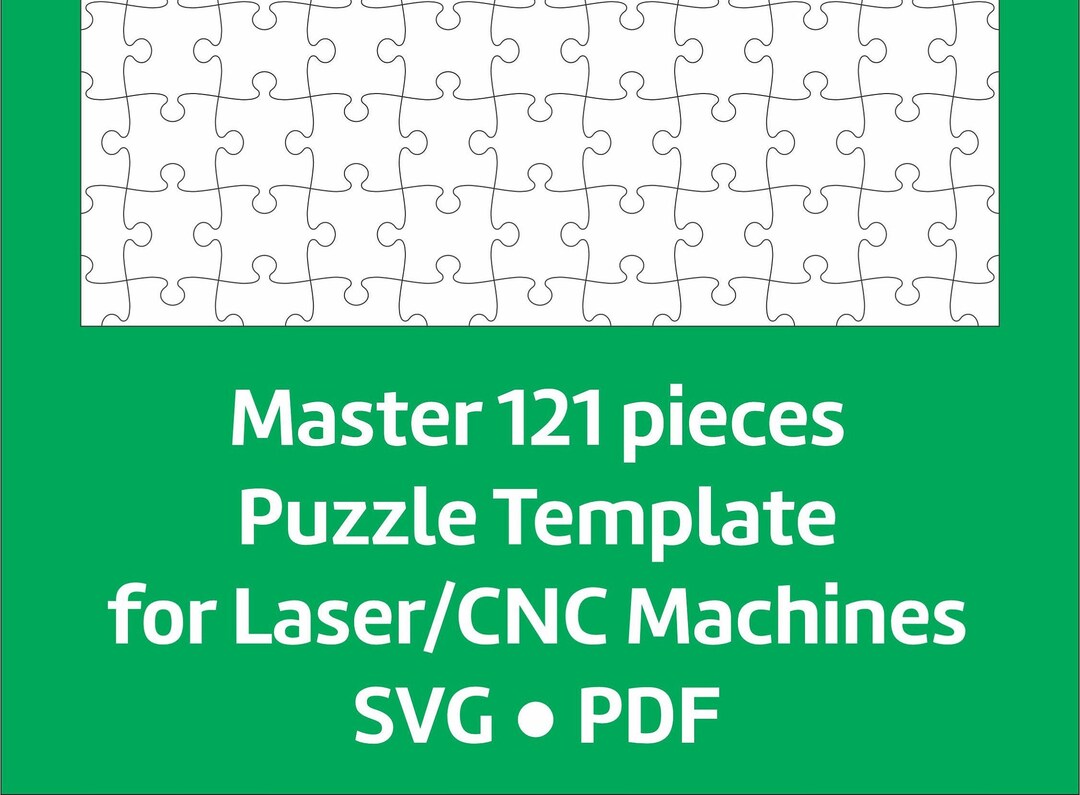121-piece Puzzle Template for Laser/cnc Cutting | Instant Download - Etsy