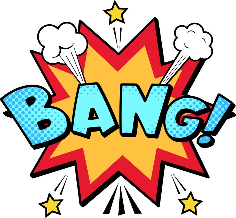 Comic Book Photo Stickers Transparent Background - Etsy